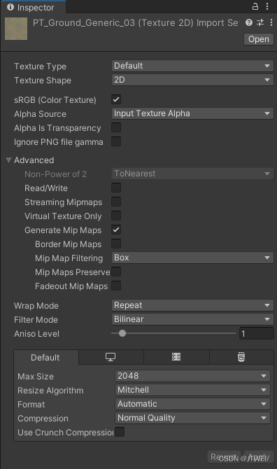 Unity性能优化（1）：纹理文件_unity anisotropic filtering-CSDN博客