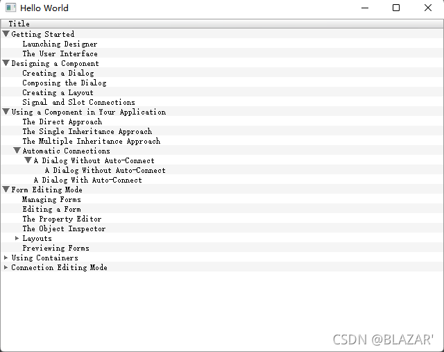 【Qt】qml TreeView的简单使用-CSDN博客