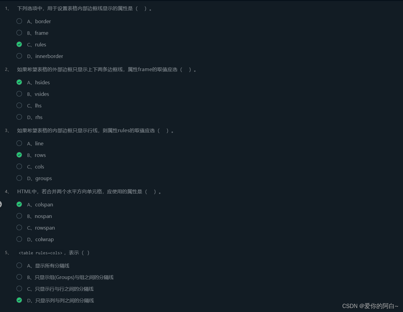 Web(二)html5基础-表格高级样式的设置_根据提示,在右侧编辑器补充代码,读取people.json文件,过滤age为23的数据,并以表格-CSDN博客