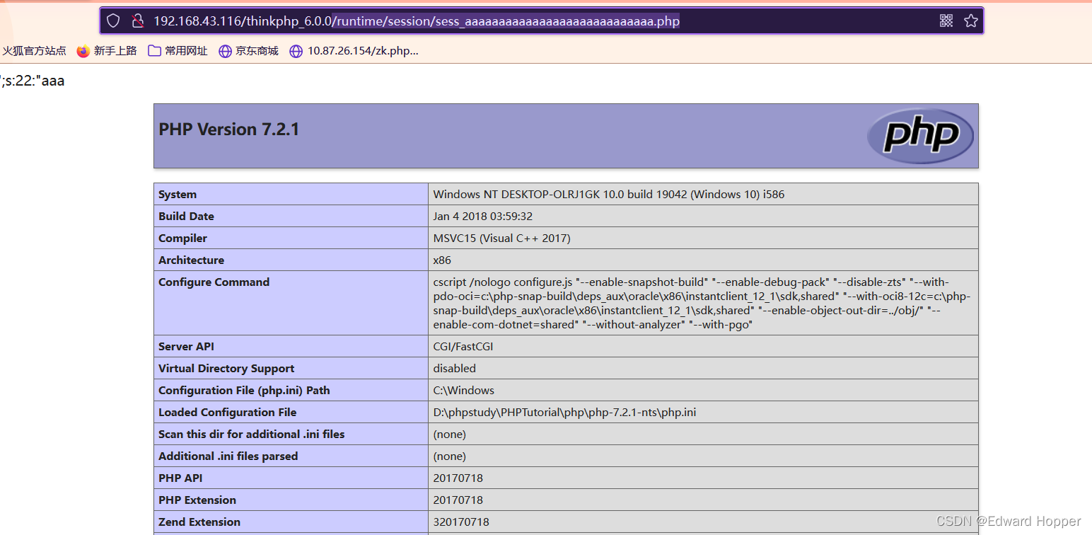 【漏洞复现】ThinkPHP 小于 6.0.2 session id未作过滤漏洞导致的任意写文件_thinkphp6.0.2漏洞-CSDN博客