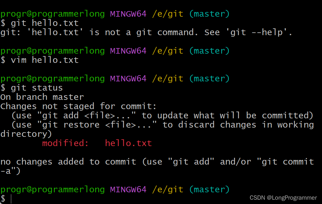 Git分布式版本控制系统_)将hello.txt文件添加到暂存区-CSDN博客