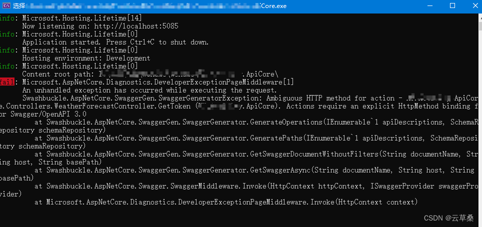 由ASP.NET Core WebApi添加Swagger报错引发的探究_swashbuckle.aspnetcore.swaggergen.swaggergenerator-CSDN博客