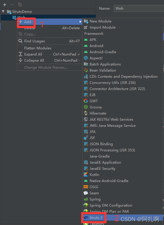 IDEA配置Struts开发环境出现Cannot resolve Struts Package “struts default“_cannot resolve struts package ...
