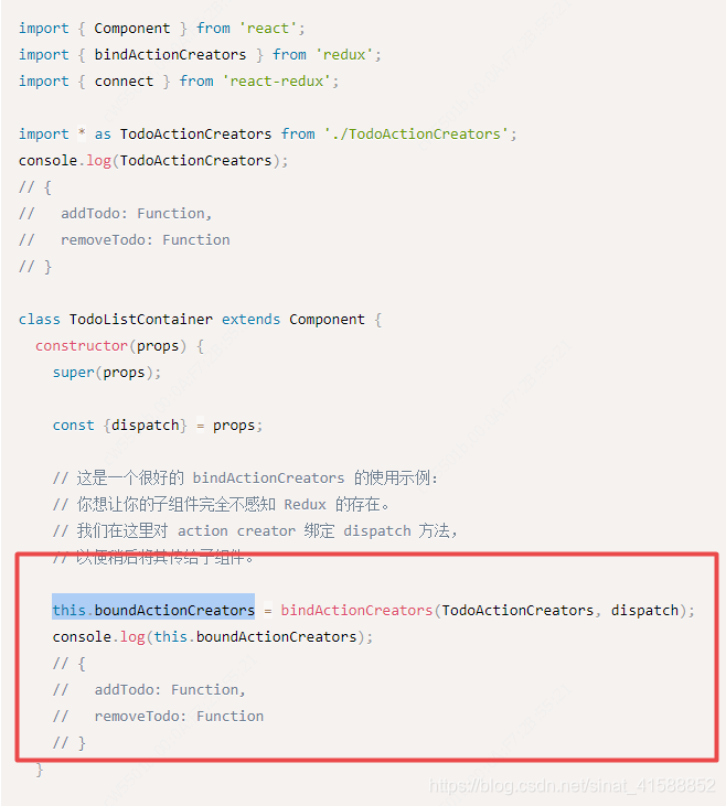 redux的bindActionCreators源码,中文翻译_redux bindactioncreators 源码-CSDN博客