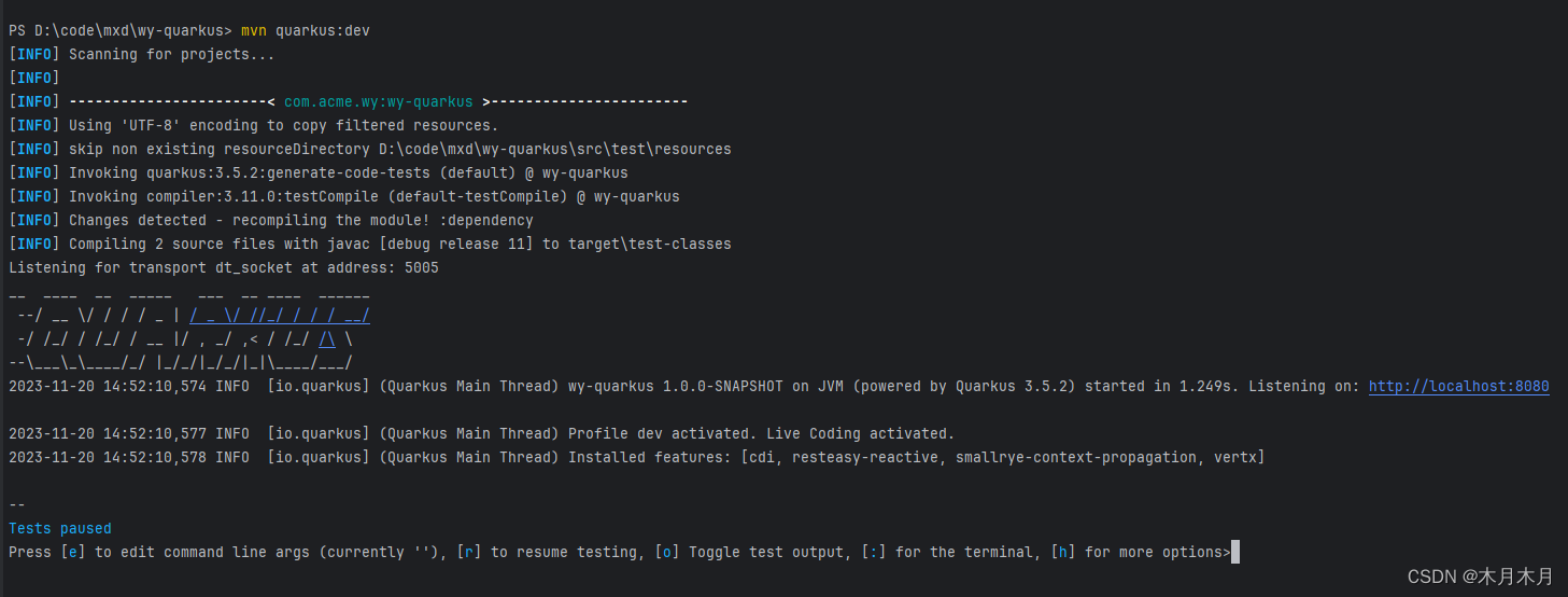 quarkus-应用的创建、构建、部署_idea quarkus-CSDN博客