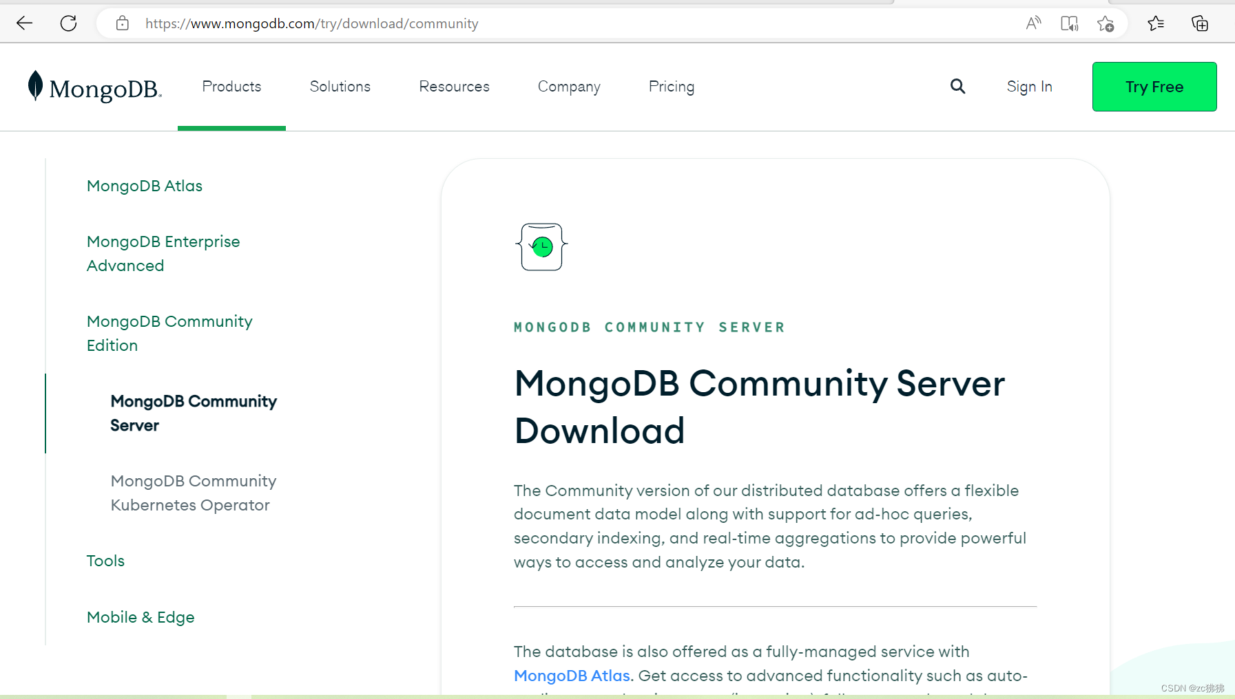 MongoDB数据库下载与安装-CSDN博客