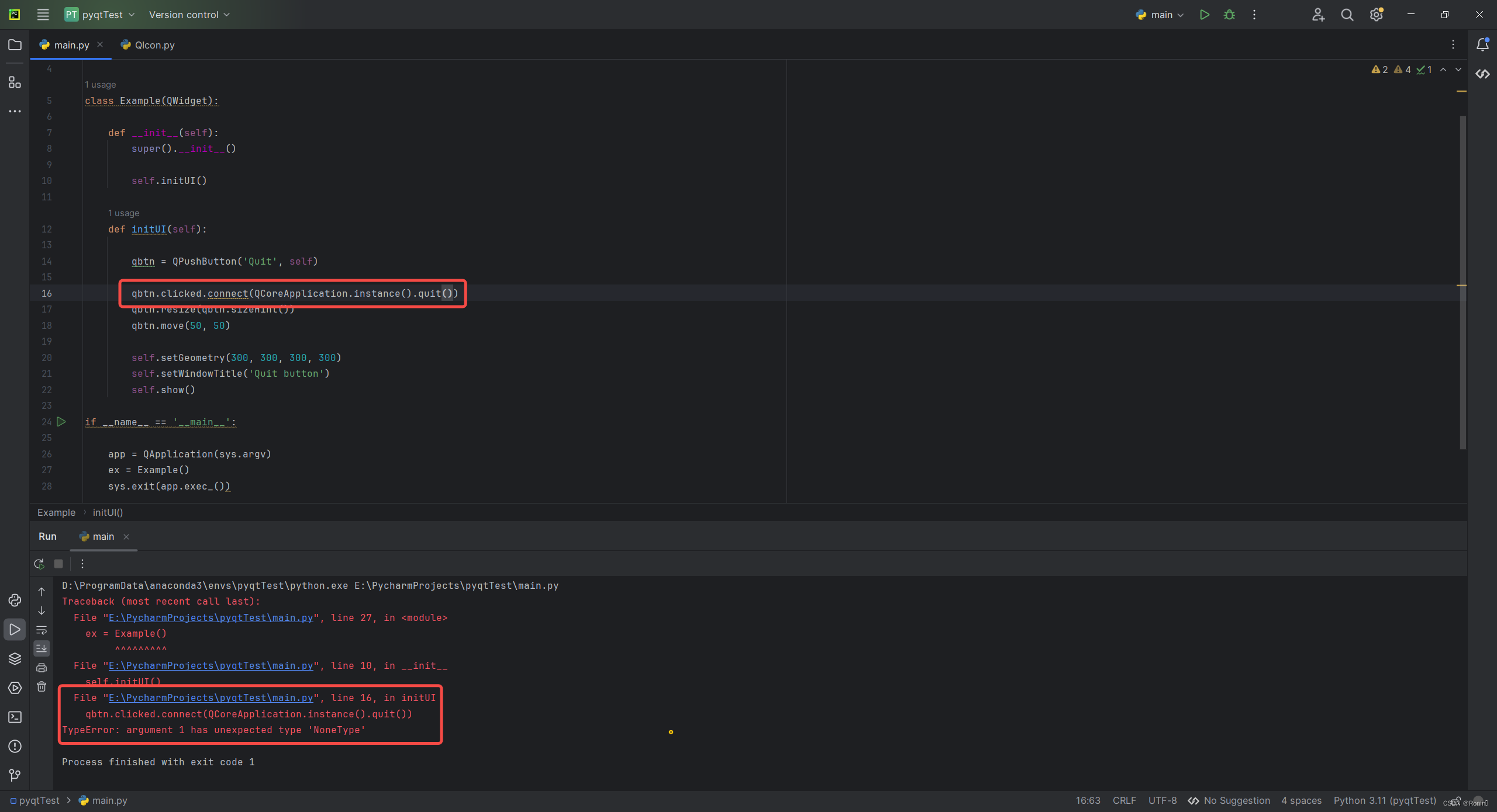 Pyqt5中使用connect的注意事项 Pyqt Connect Csdn博客