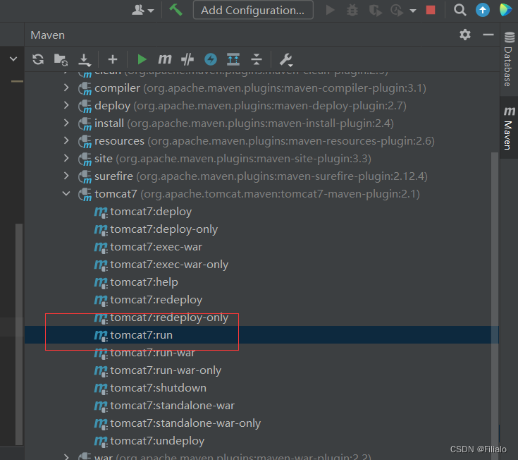 Failed to execute goal org.apache.tomcat.maven:tomcat7-maven-plugin:2.1:run (default-cli) on pr ...