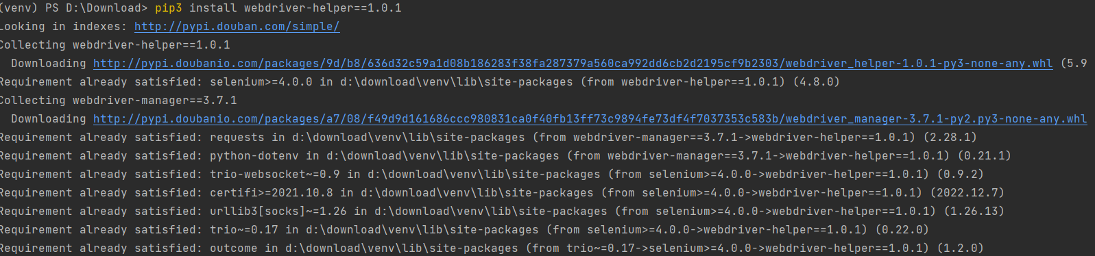 selenium学习_pip install webdriver-helper==1.*-CSDN博客