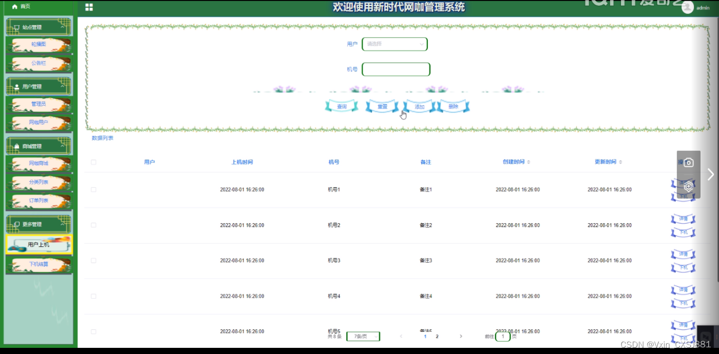 SSM新时代网咖管理系统 毕业设计-附源码312059-CSDN博客
