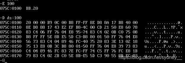如何在dosbox里进行汇编debug_dosbox debug运行asm文件结果-CSDN博客