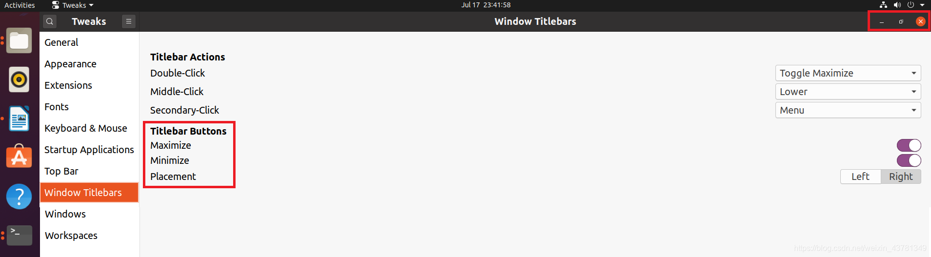 Ubuntu-调整字体大小与窗口放大/缩小按钮_tweaks 1604 titlebar-CSDN博客