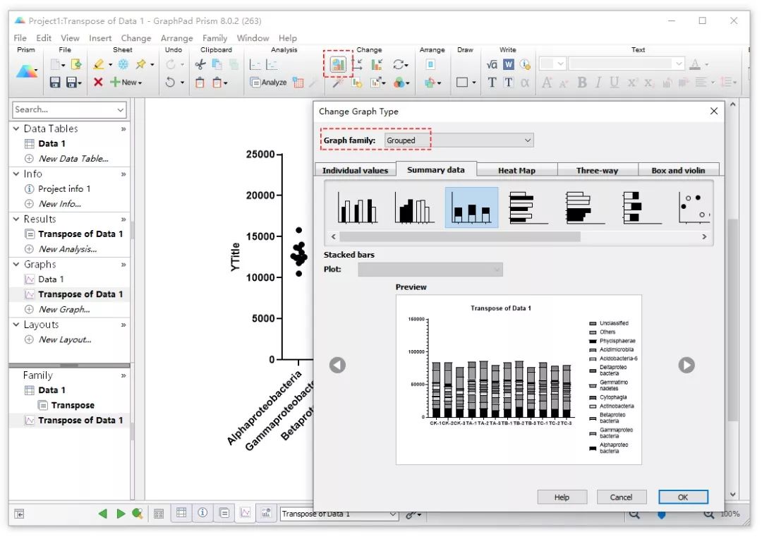 excel柱状图堆叠图显示总和_如何用Graphpad Prism绘制两种堆叠图？-CSDN博客