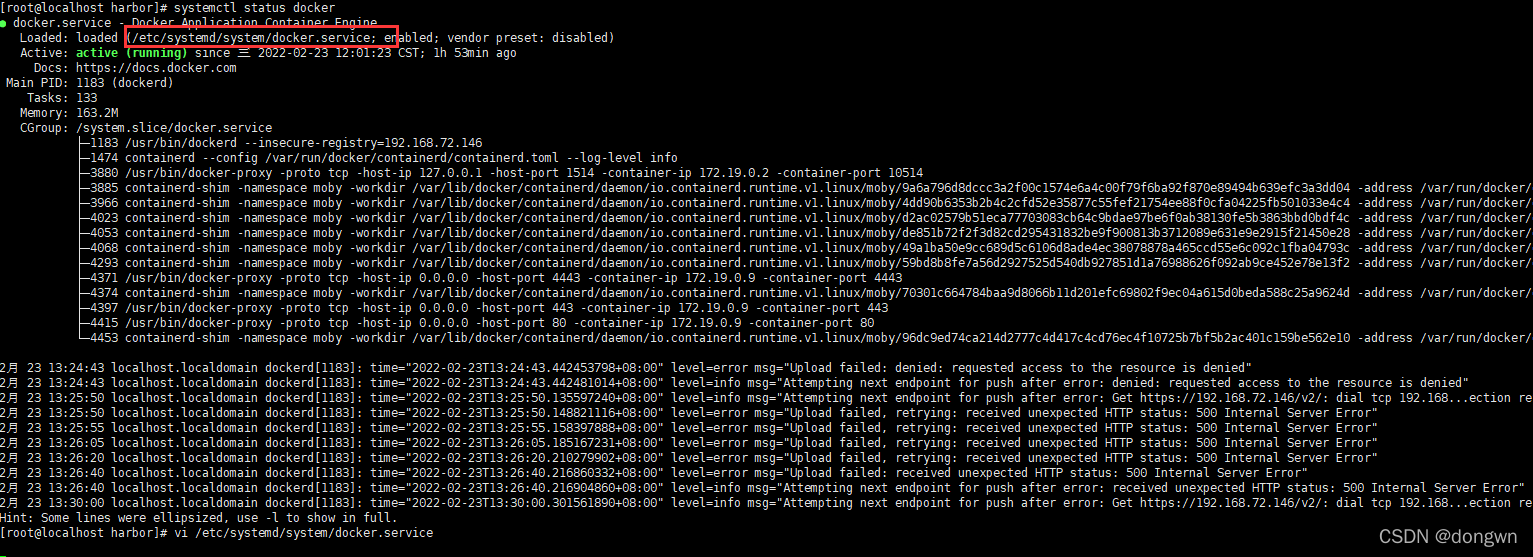 centos7中docker仓库harbor搭建与使用_error response from daemon: invalid mount config f-CSDN博客