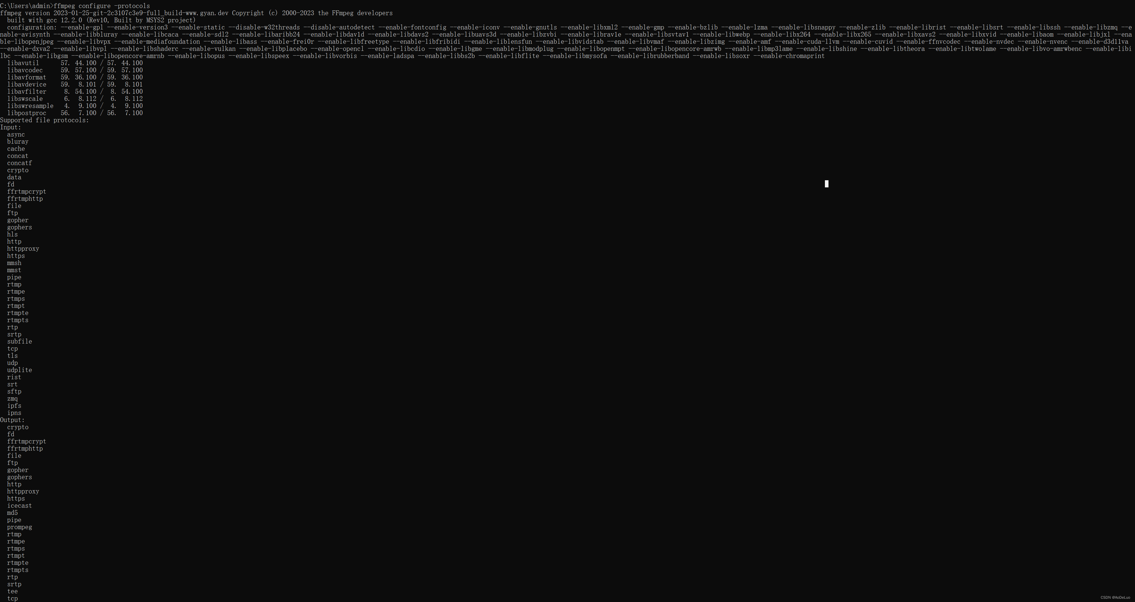 Window10下FFMPEG的安装与使用_windows ffmpeg-CSDN博客