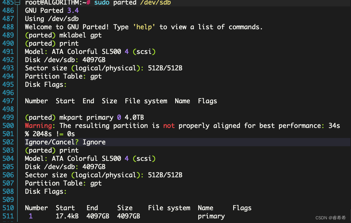 ubuntu挂载2TB以上磁盘分配_ubuntu挂载大于2t的硬盘-CSDN博客