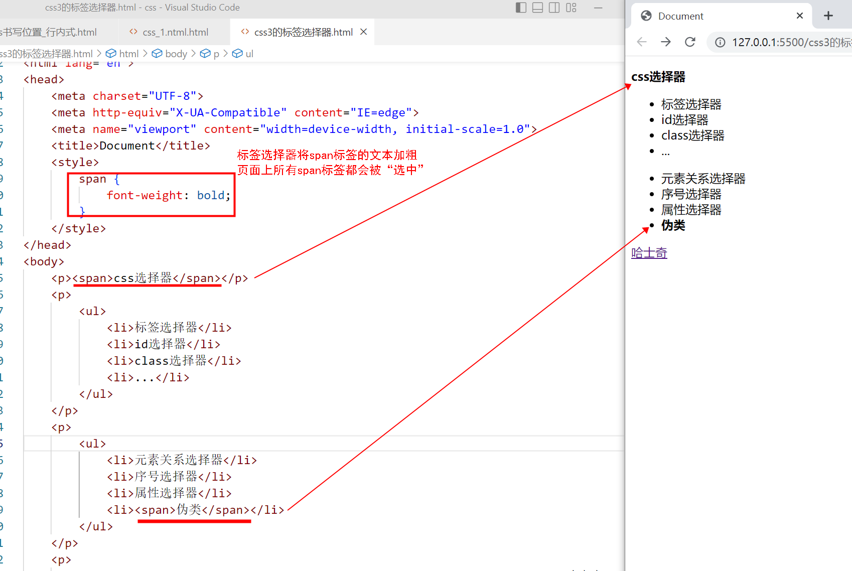 〖大前端 - 基础入门三大核心之CSS篇②〗- CSS选择器之标签选择器、id选择器、class选择器与原子类_原子化css css选择器 ...
