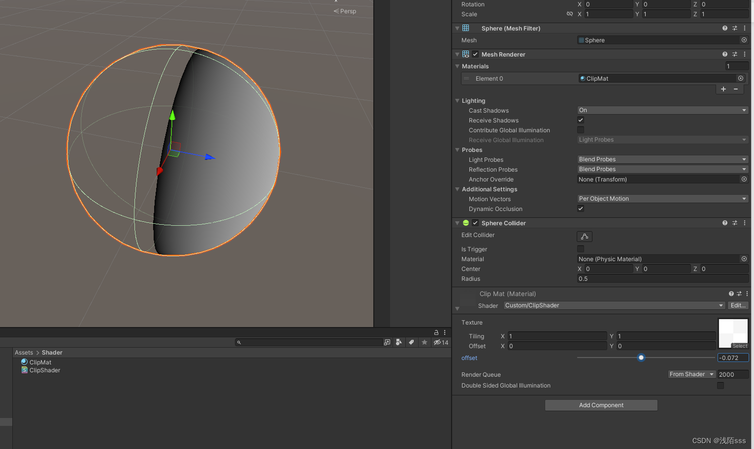 Unityshaderlab —— 模型裁剪效果 Unity 裁剪模型 Csdn博客
