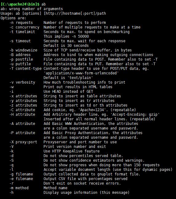 Apache ab测试工具使用方法（无参、get传参、post传参）_apache ab 的使用-CSDN博客