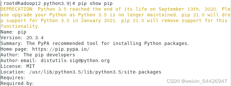 Linux升级python后调用原来pip好的库不能用_linux python 切换版本后找不到pip-CSDN博客