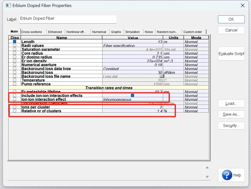 OptiSystem应用：EDFA中离子-离子相互作用效应_edfa 铒粒子 团簇-CSDN博客