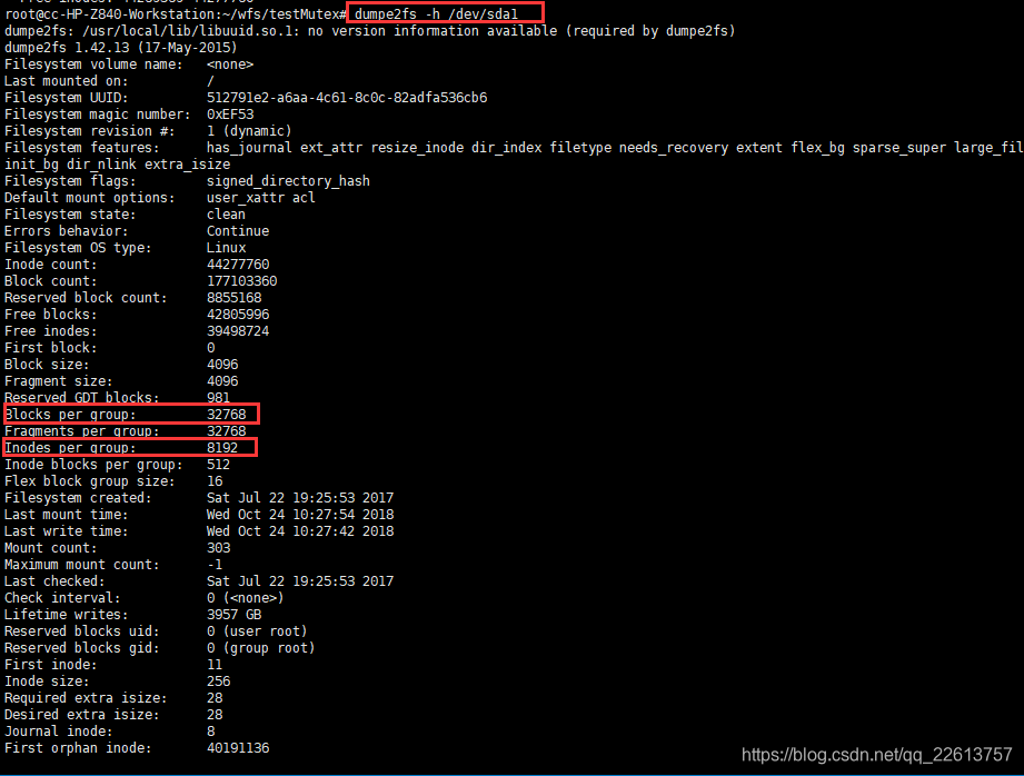 linux-dumpe2fs 命令_dump2fs-CSDN博客