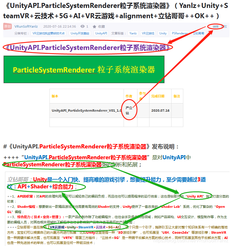 《UnityAPI.ParticleSystemRenderer粒子系统渲染器》（Yanlz+Unity+SteamVR+云技术+5G+AI ...