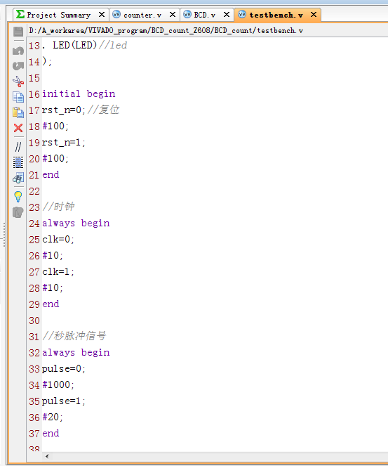 BCD码计数器Verilog代码vivado仿真_编写veriloghdl代码实现模为60的bcd码加减法计数器,并编写测试代码进行测试。-CSDN博客