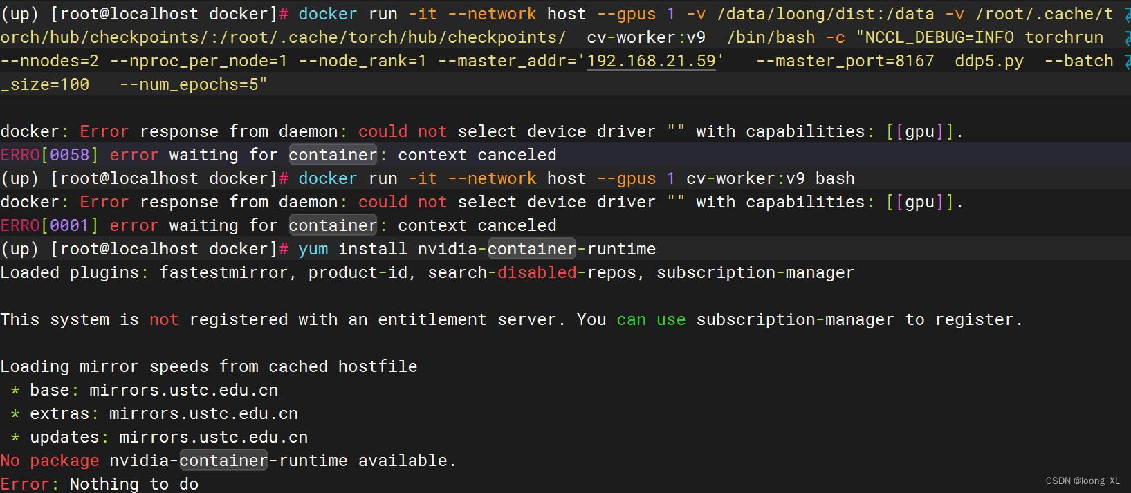 docker: Error response from daemon: could not select device driver ““ with capabilities: [[gpu ...