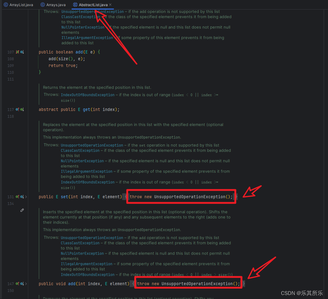 UnsupportedOperationException异常_arraylist unsupportedoperationexception-CSDN博客