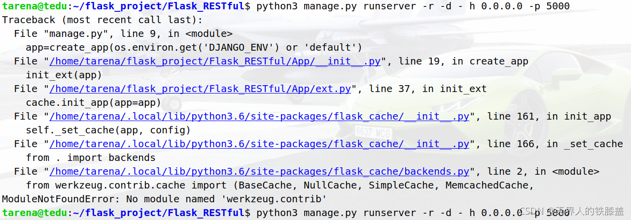 ModuleNotFoundError: No module named ‘werkzeug.contrib‘_modulenotfounderror: no module named ...