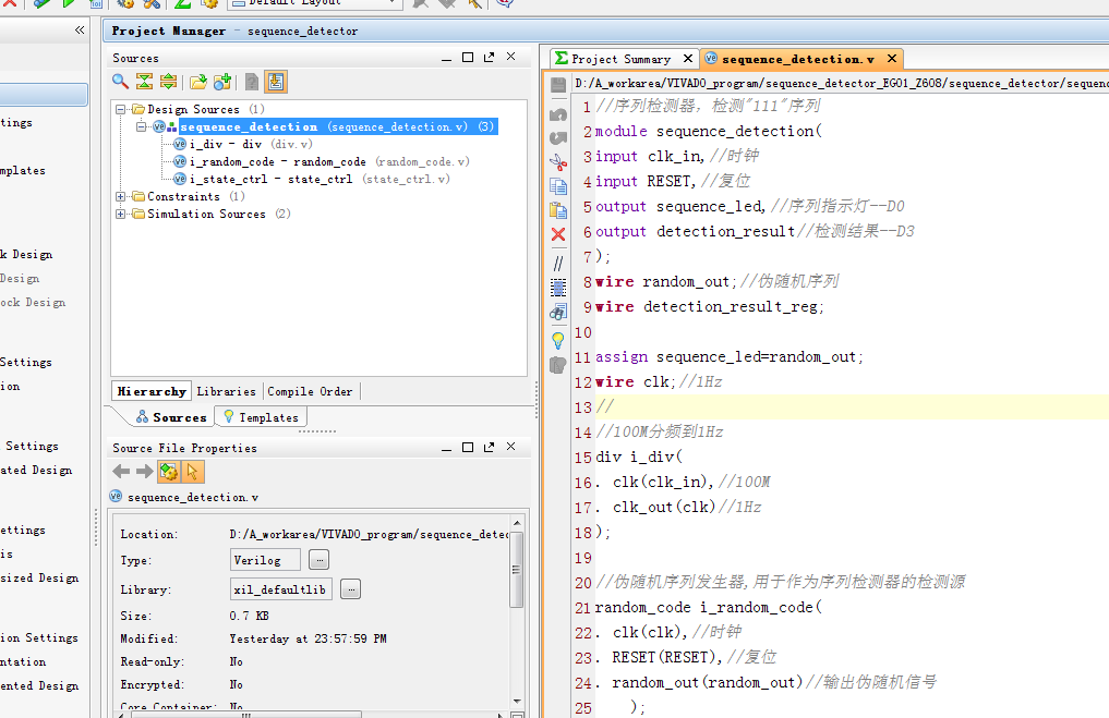 序列检测器Verilog代码vivado ego1开发板_111序列检测器仿真图形-CSDN博客