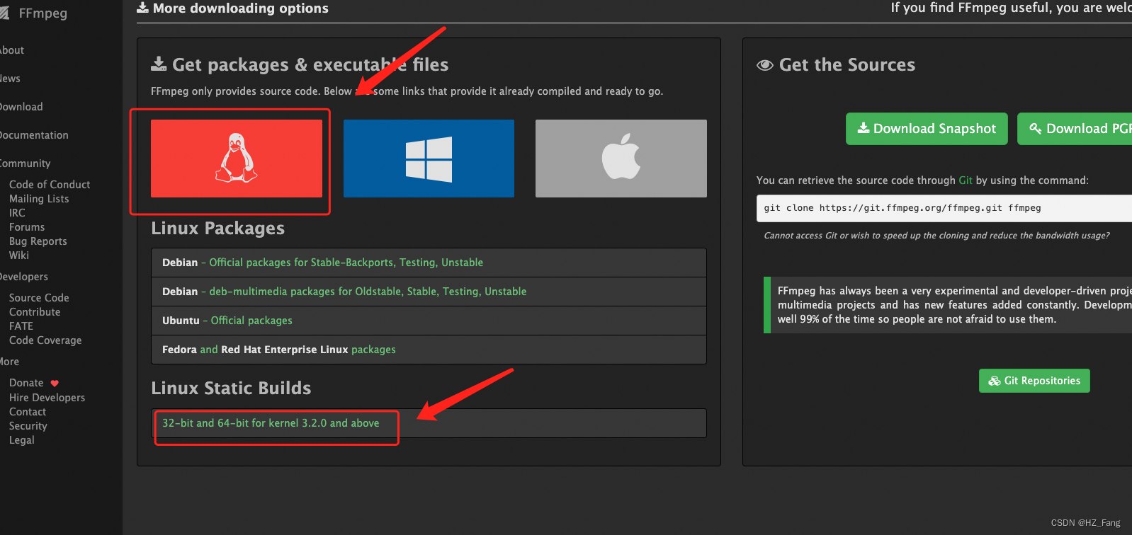 Linux上搭建并使用ffmpeg（Java）_ffmpeg linux-CSDN博客