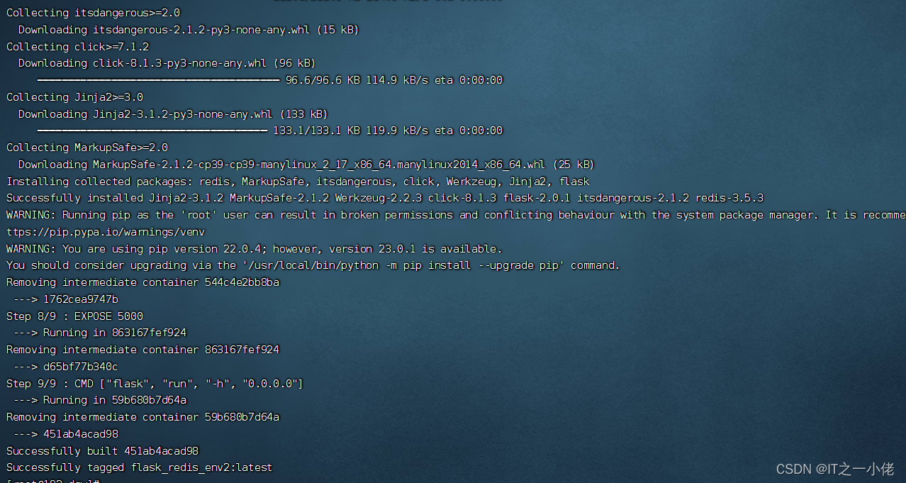 使用Dockerfile构建python项目镜像(flask框架+redis+环境变量)_dockerfile python项目-CSDN博客