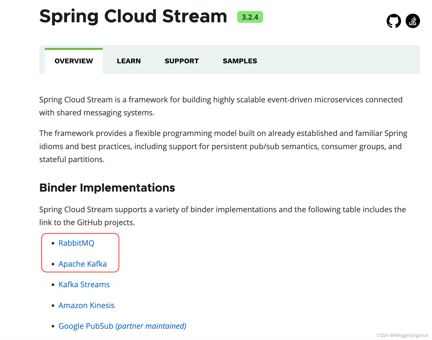 SpringCloud - Spring Cloud 之 Stream构建消息驱动微服务框架；RabbitMQ（十九）_MinggeQingchun-Kafka开源项目指南