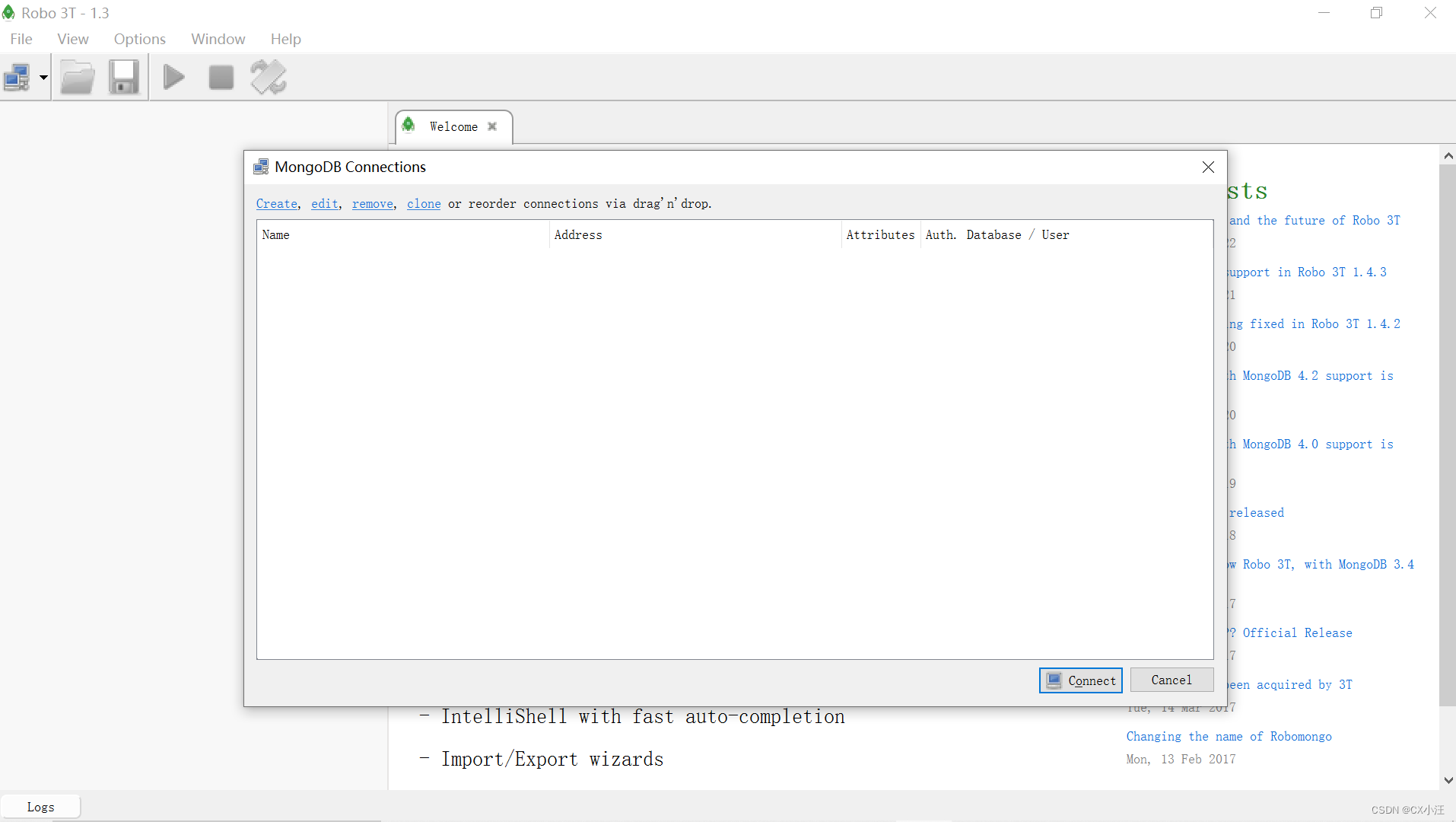 使用Robo 3T操作MongoDB-CSDN博客