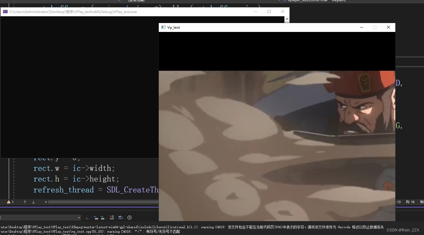 【ffmpeg学习三】（代码实现）实现解码流程并且使用sdl进行播放视频ffmpeg代码 Csdn博客