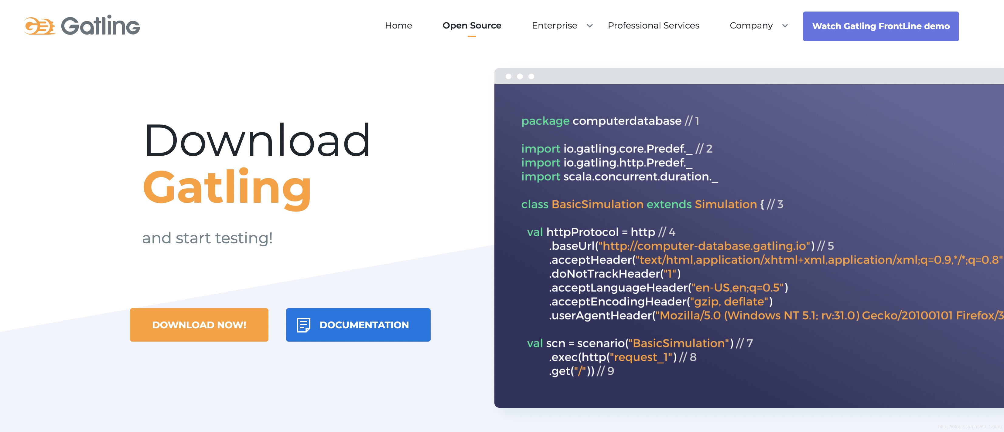 Gatling学习笔记(一)---环境准备和初次使用_gatling tcp-CSDN博客