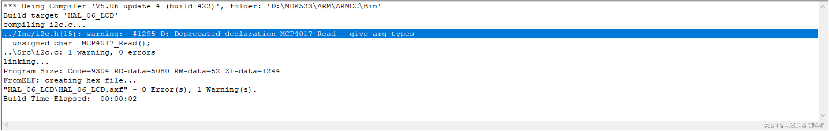 Keil 报错：give arg types-CSDN博客