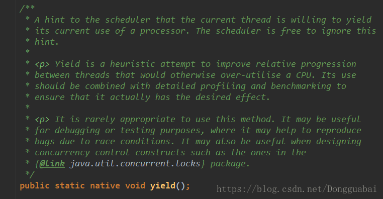 并发编程学习之Thread.yield()方法_c# thread.yeild-CSDN博客