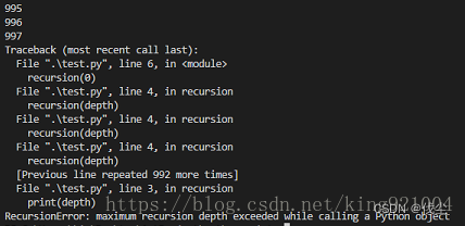 【python】Python报错：RecursionError: maximum recursion depth exceeded in comparison-CSDN博客