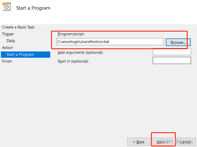 通过WINDOWS TASK SCHEDULE运行POWERSHELL脚本备份AZURE托管实例_task scheduler运行ps1 ...