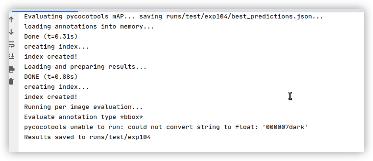 Yolov7配置CoCo精度显示问题实操_pycocotools unable to run: results do not correspo-CSDN博客