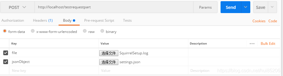 [Spring] Postman请求服务器带@RequestPart注解的REST API的做法._postman requestpart-CSDN博客