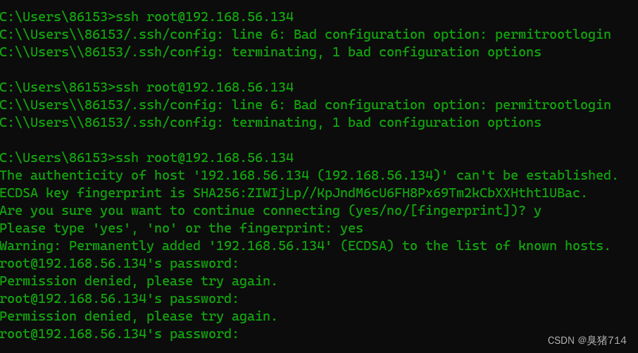 解决Permission Denied/搭建VSCode Remote SSH远程操作Ubuntu环境_vscode remote permission denied-CSDN博客