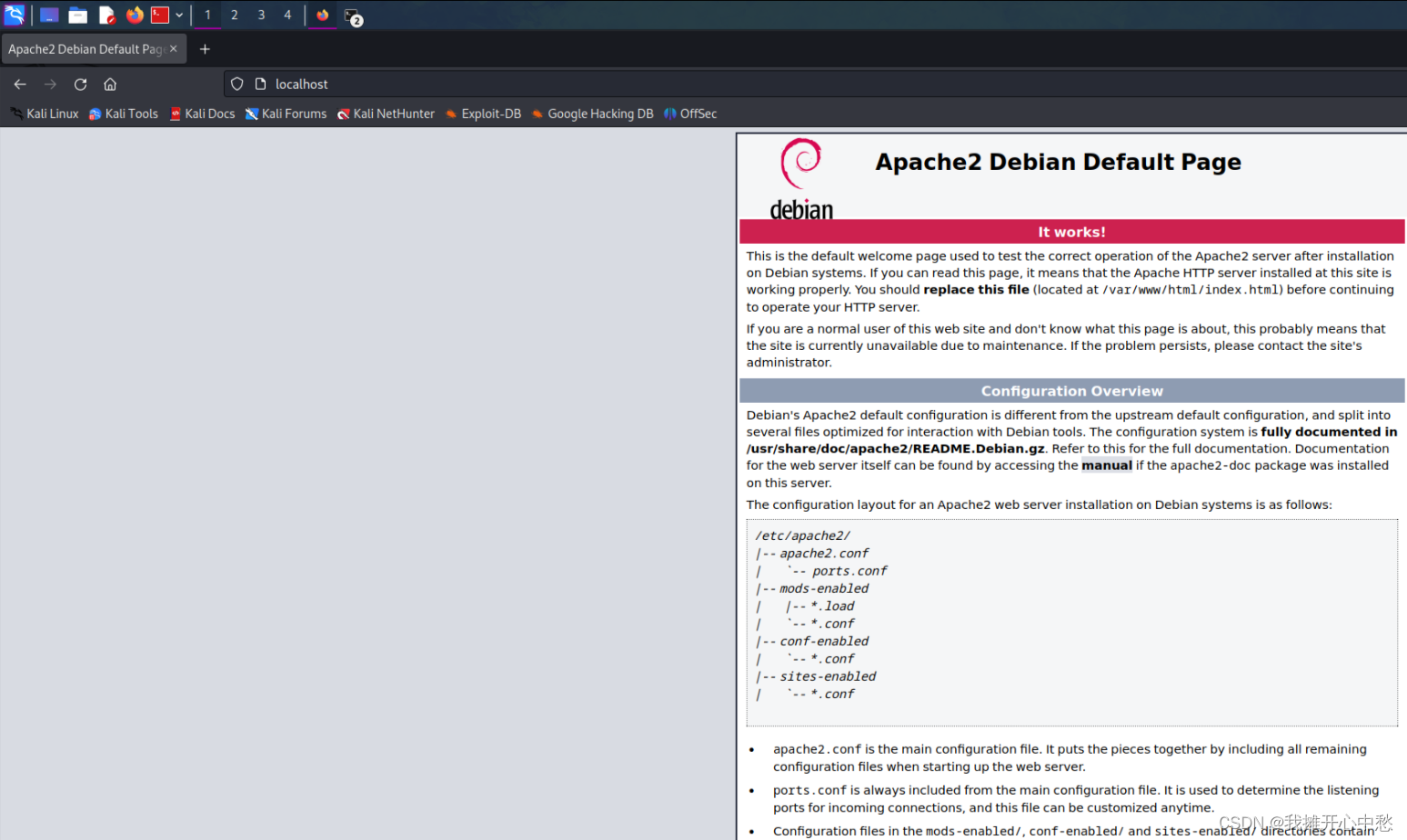 记录kali搭建Apache+MySQL+PHP_kali安装mysql-CSDN博客
