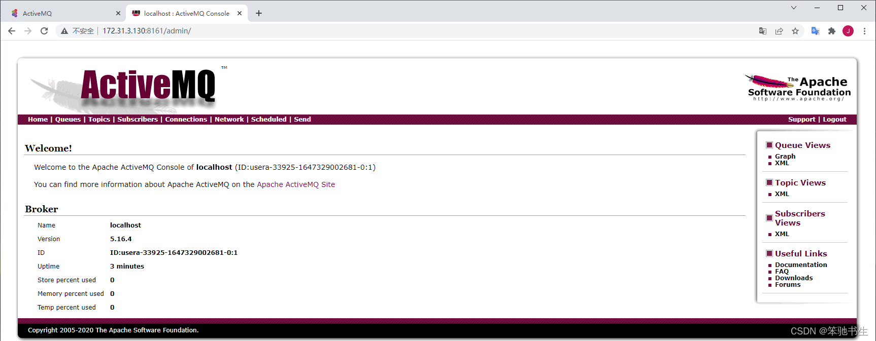 配置Apache ActiveMQ：从安装到多地址监听-CSDN博客