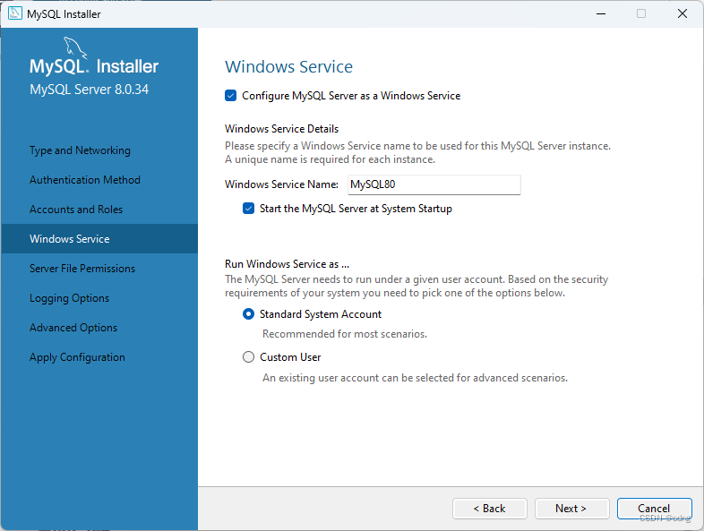 MySQL安装记录_attempting to update the permissions for the data -CSDN博客