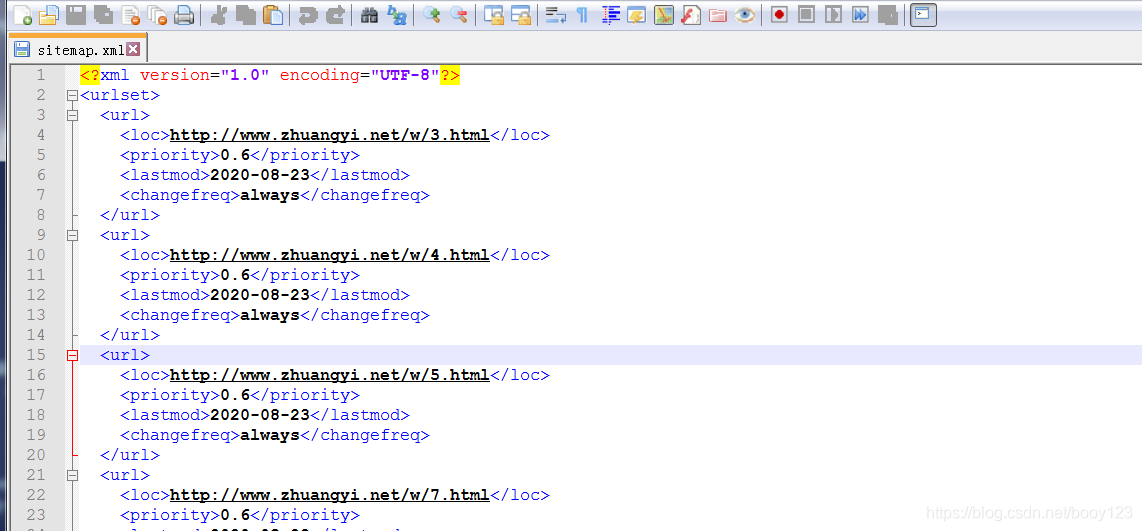 java简单实现xml网站地图_java_海波booy-魔乐社区