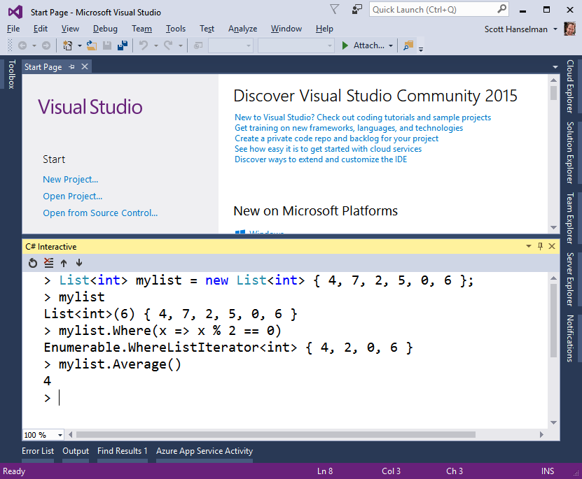 c#repl_使用C＃和F＃REPL的交互式编码（ScriptCS或Visual Studio交互式窗口）-CSDN博客